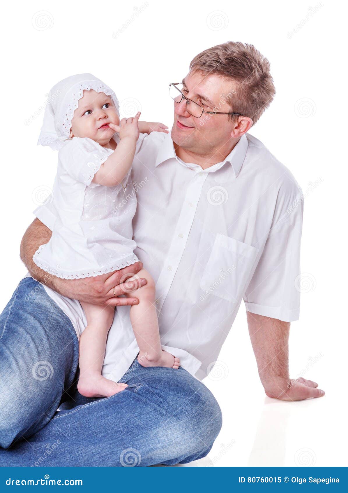 Father with baby girl stock image. Image of adorable - 80760015