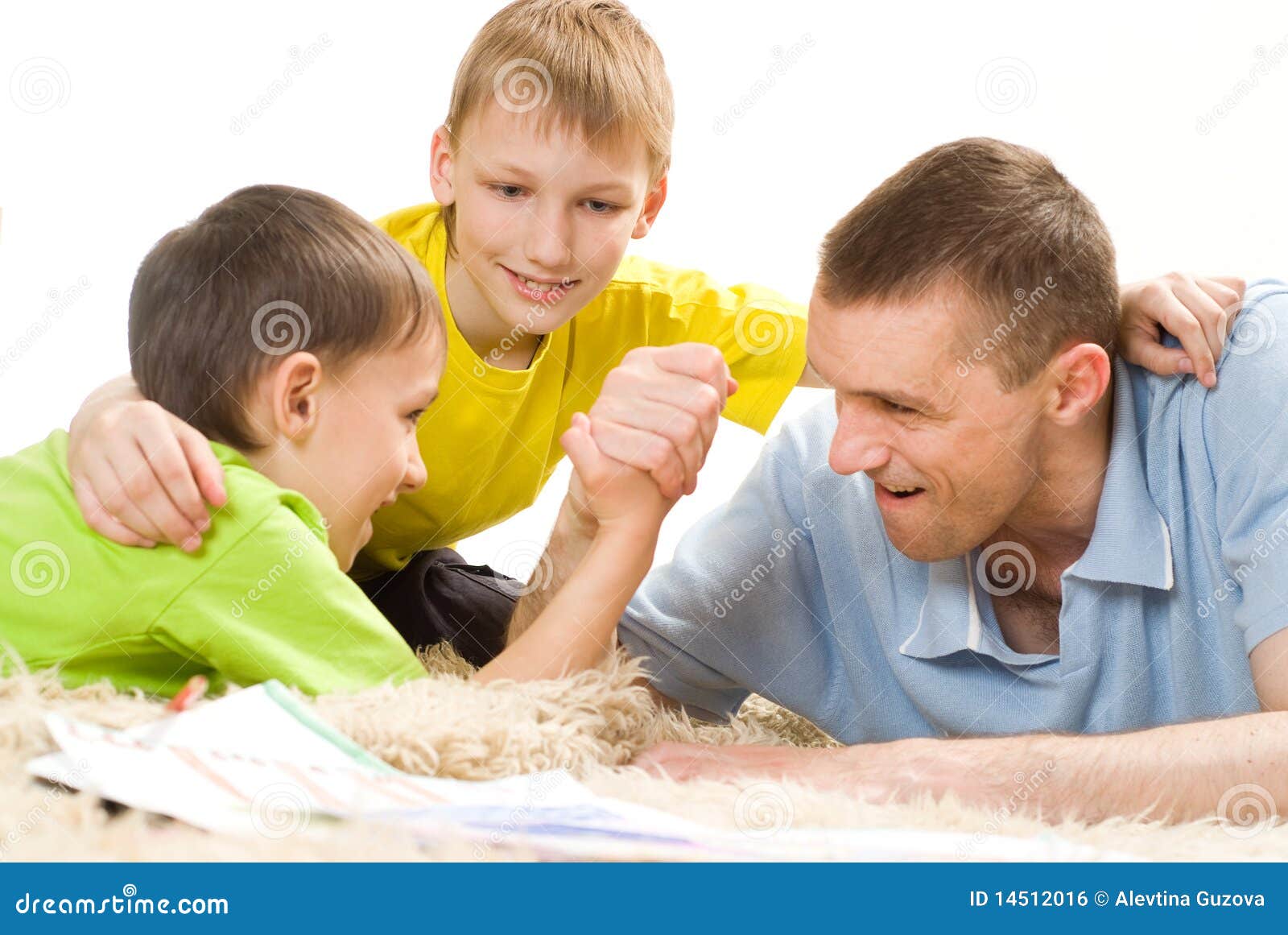 Father and Brothers on the Carpet Stock Photo - Image of brothers ...