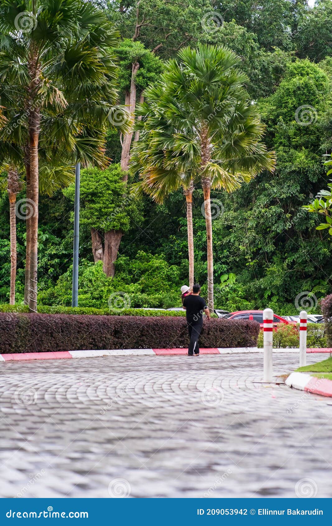 Father Carrying Child from Behind in Outdoor Stock Photo - Image of ...