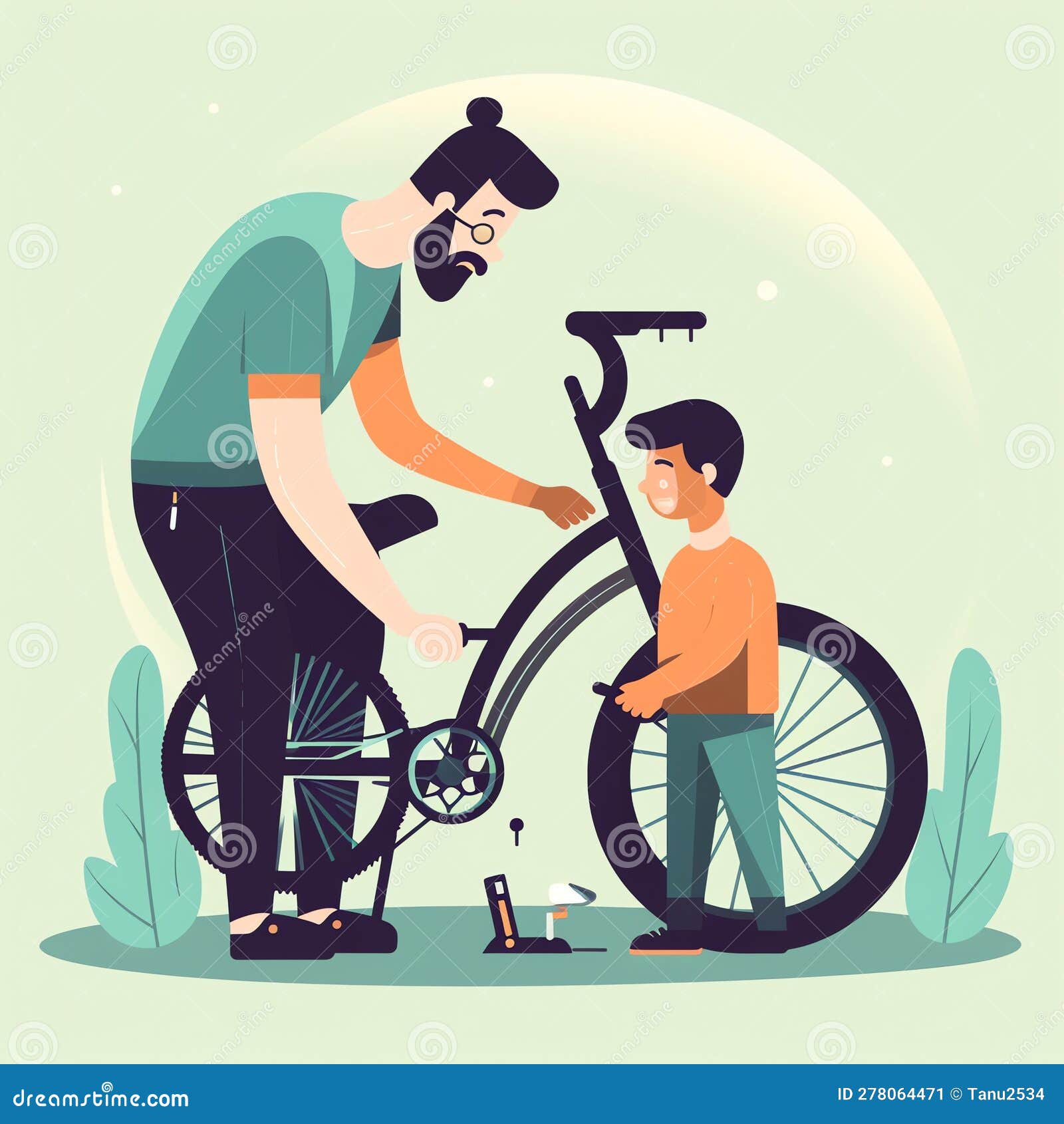 Father and Child Fixing a Bike: a Practical and Educational ...