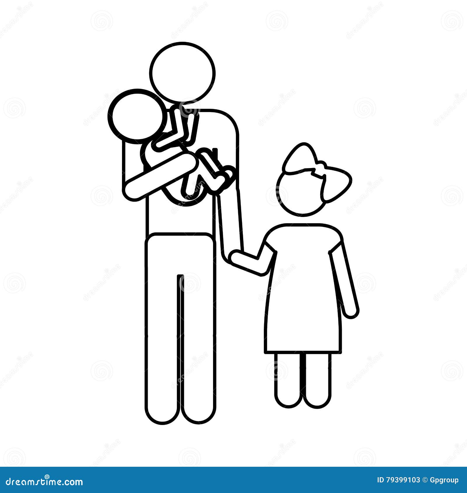 Father and Child Icon Pictogram Image Stock Vector - Illustration of ...