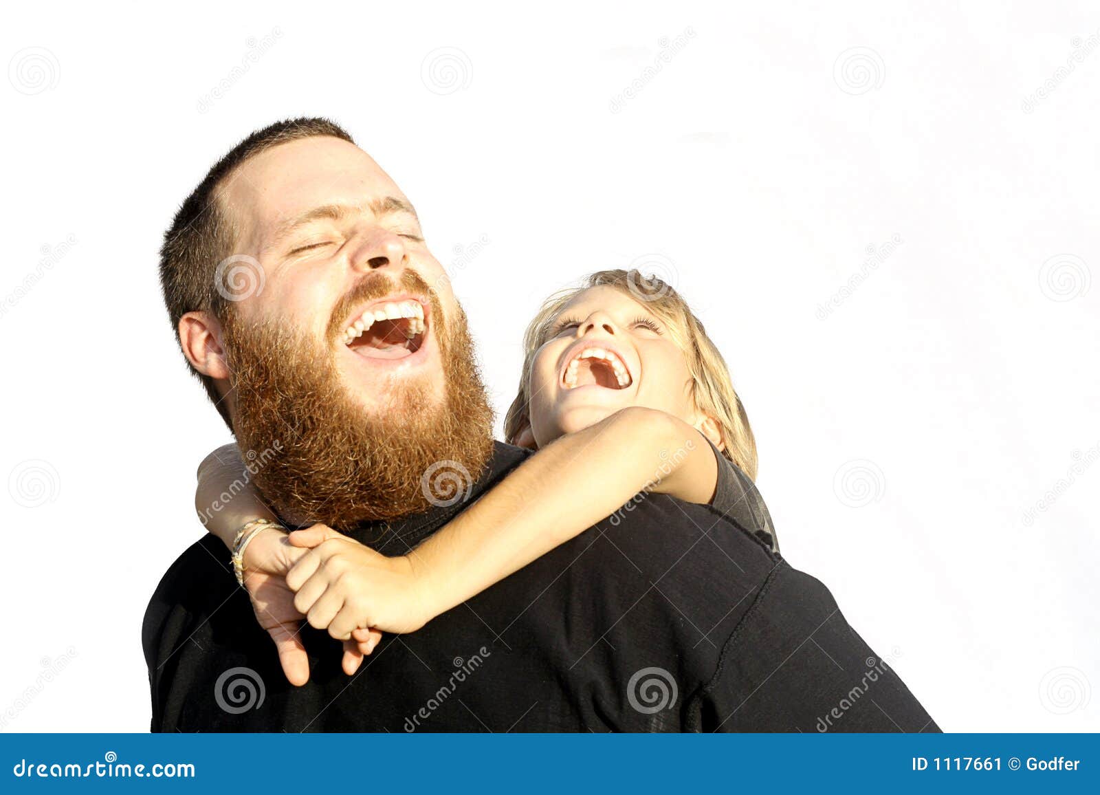 Father and Child Playing and Laughing Stock Image - Image of male ...