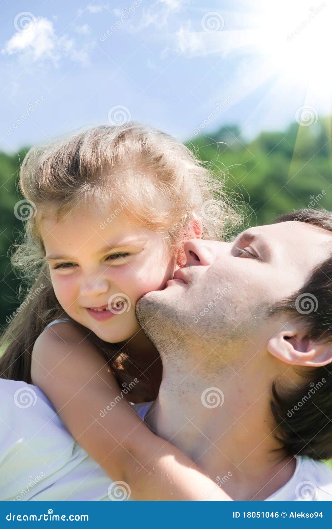 Father and daughter stock photo. Image of daughter, piggyback - 18051046