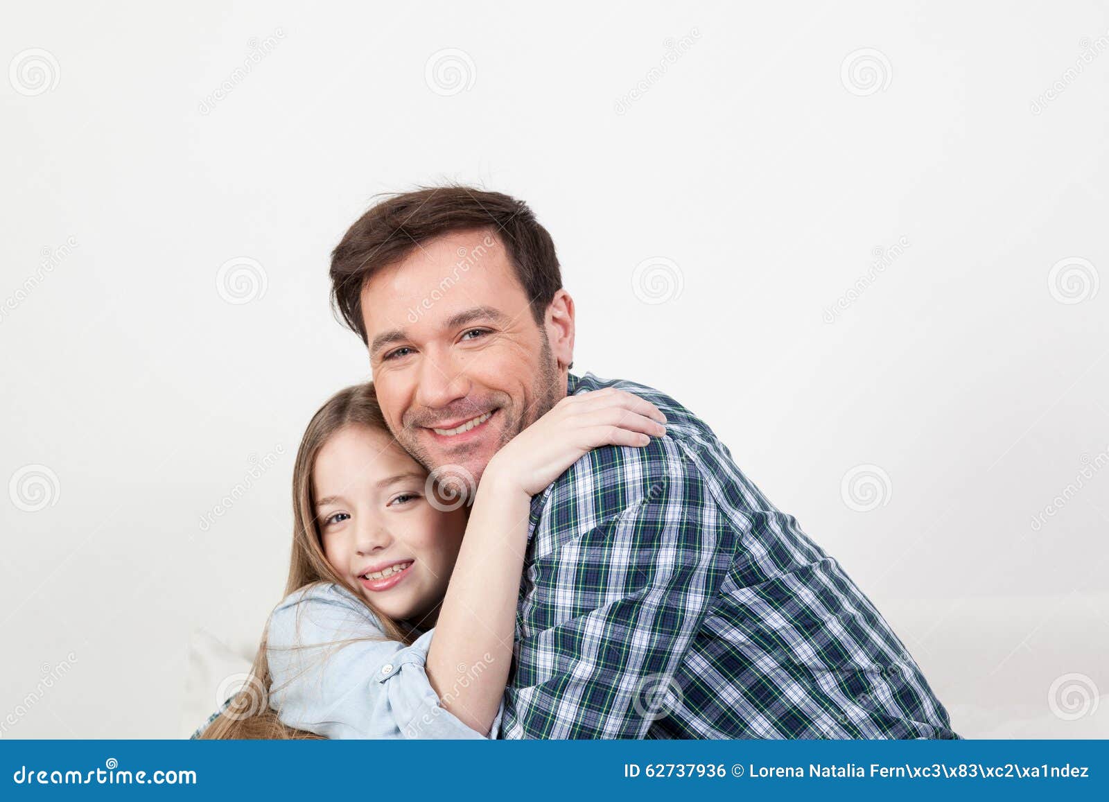 Father and Daughter Giving Himself a Hug Stock Photo - Image of ...
