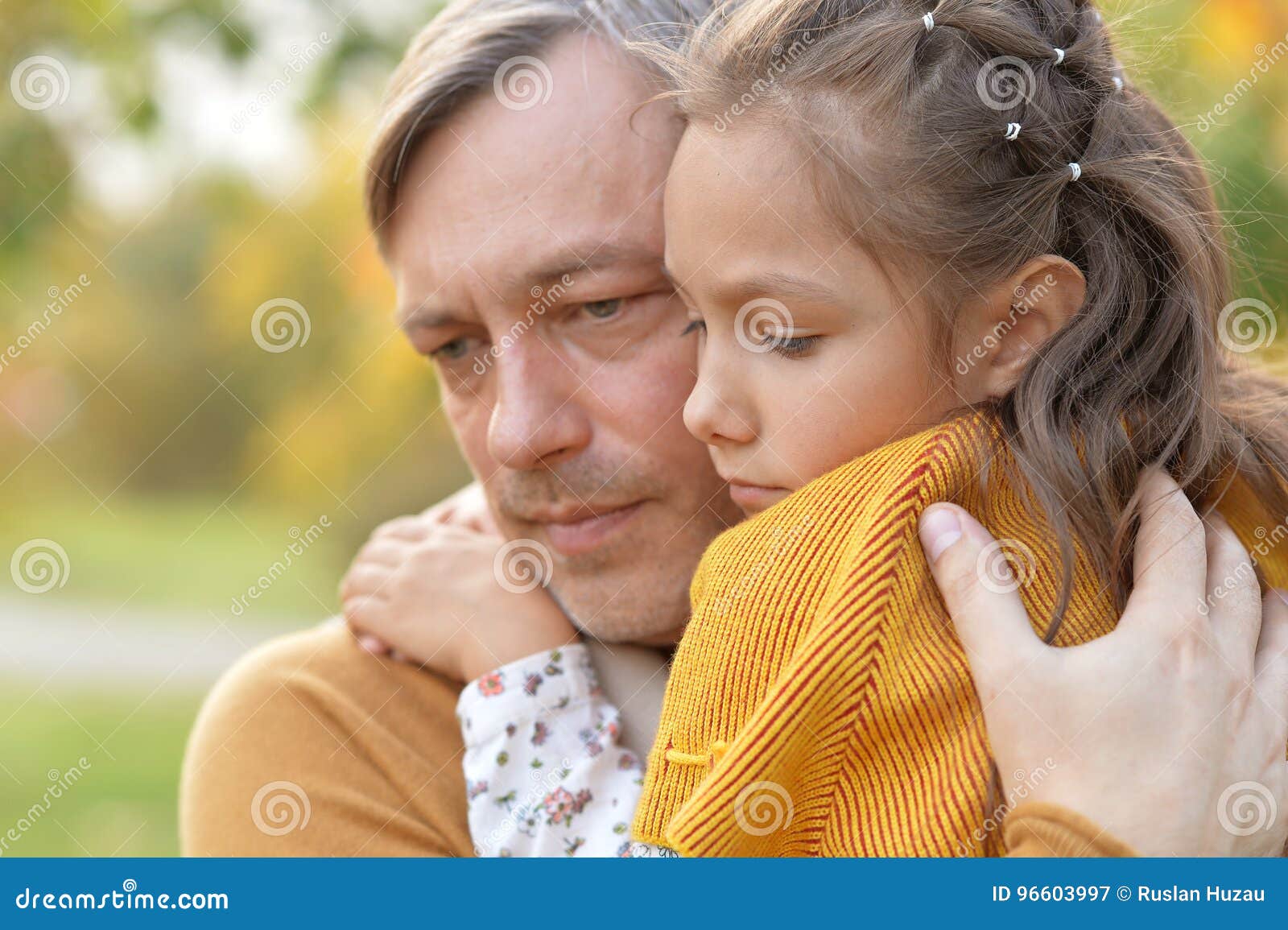 Father and Daughter Hugging Stock Image - Image of european, emotions ...