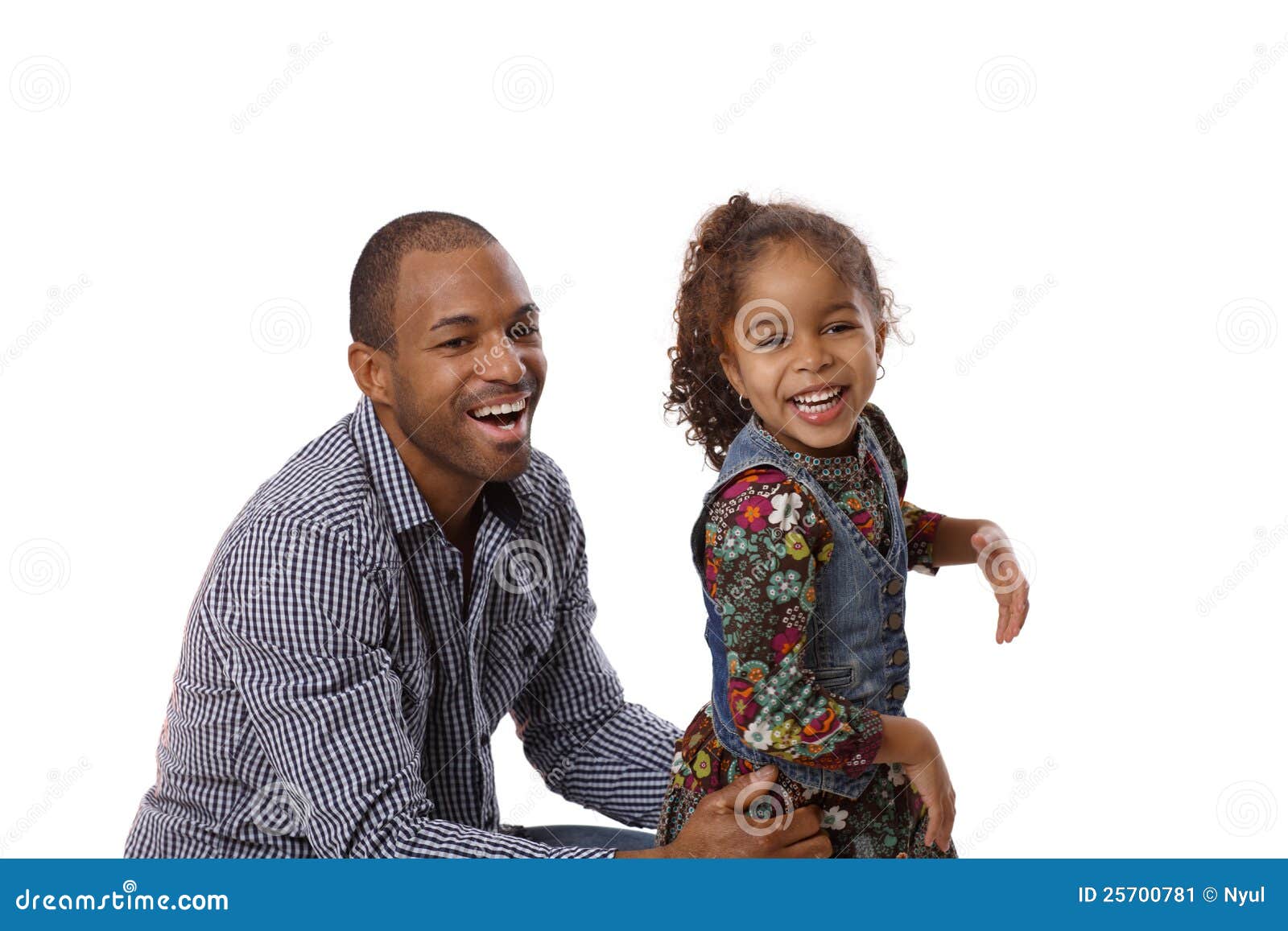 Father And Daughter Laughing Stock Image Image Of Brown Face 25700781
