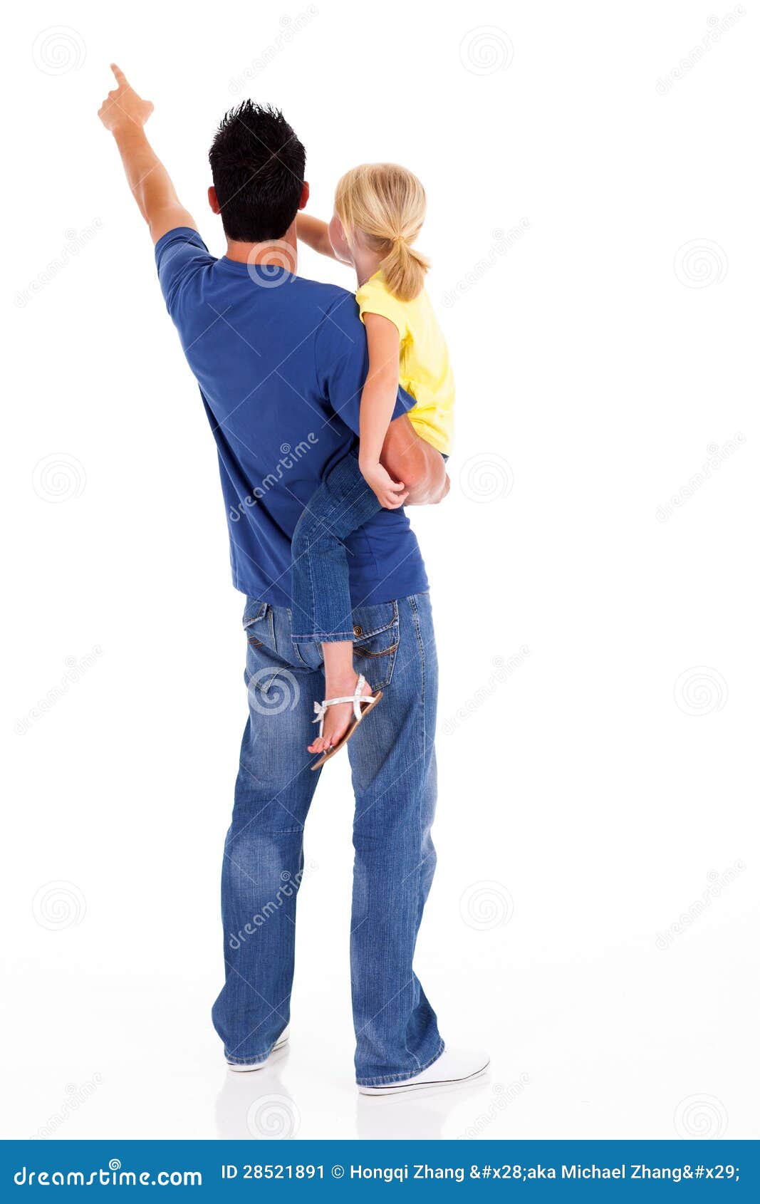 Father daughter pointing stock image. Image of father - 28521891