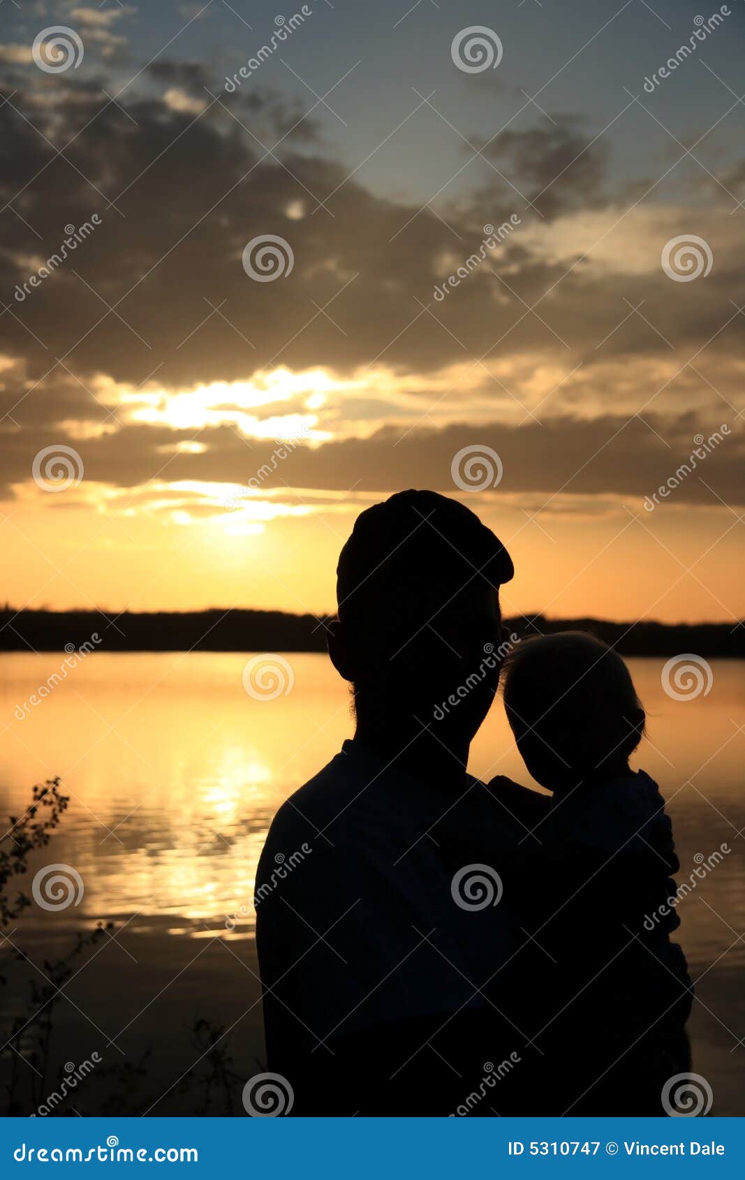 Father And Daughter At Sunset Picture. Image: 5310747