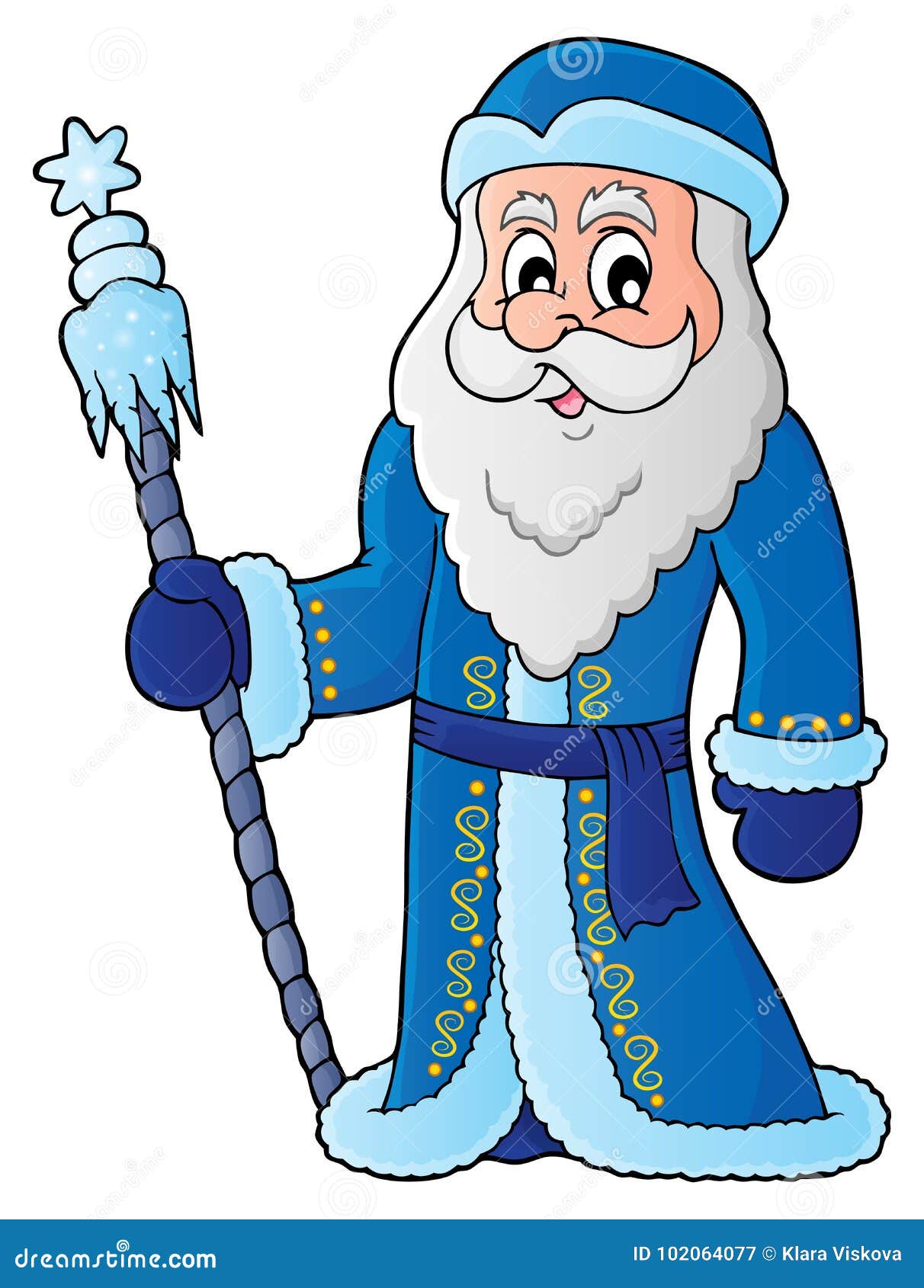 Father Frost theme image 1 stock vector. Illustration of seasonal ...