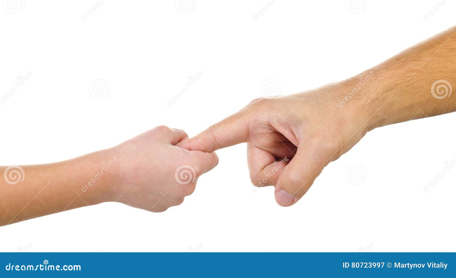 Father Giving Hand To a Child Stock Image - Image of finger, holding ...