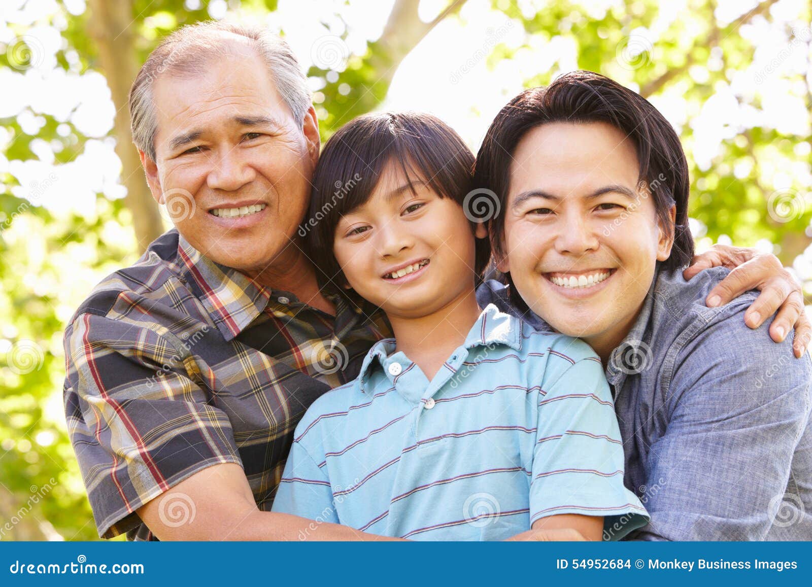 Father, Grandfather and Son Portrait Stock Photo - Image of camera ...