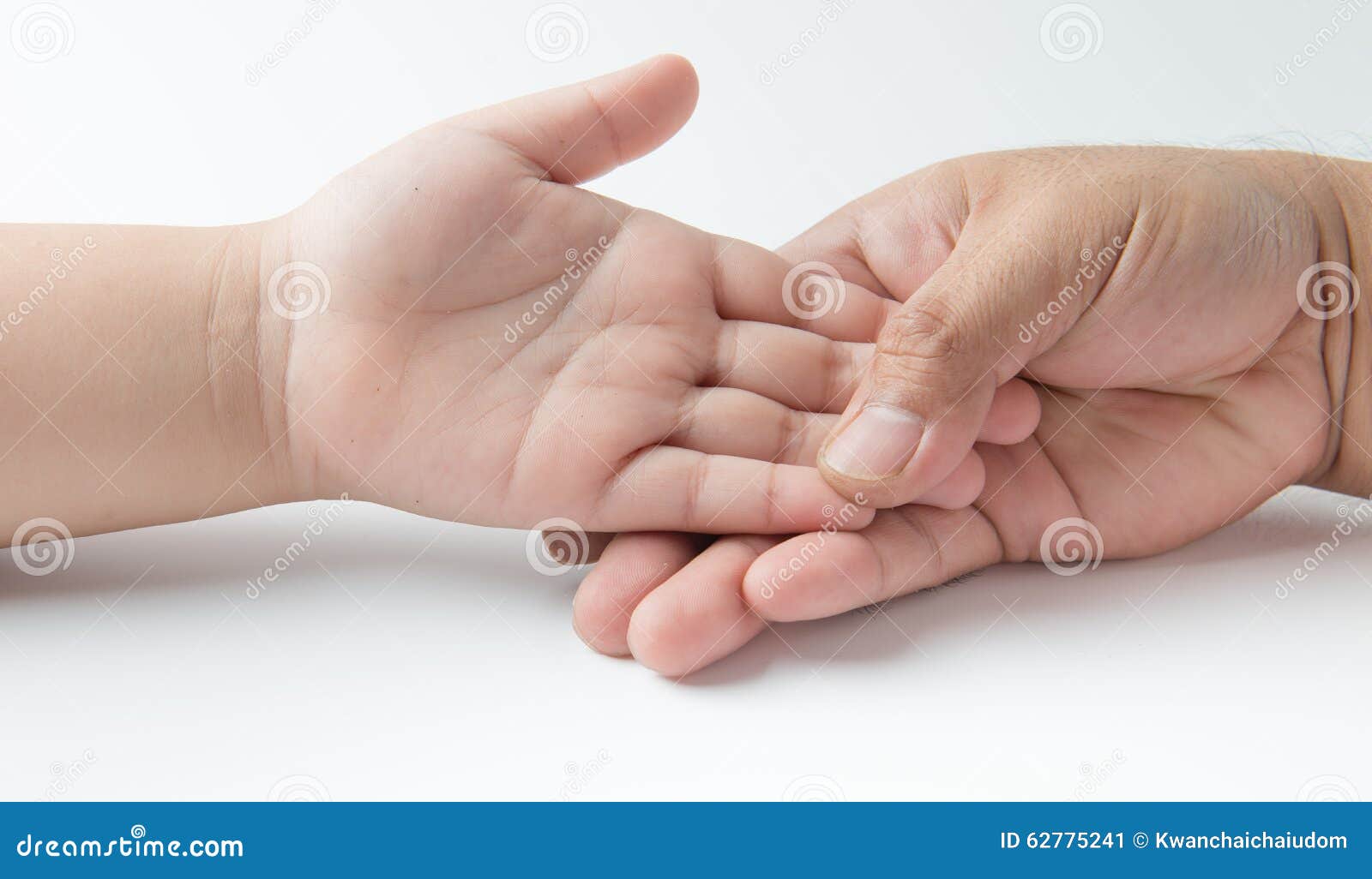 Father Hand Touch on Boy Hand Isolated Stock Image - Image of people ...