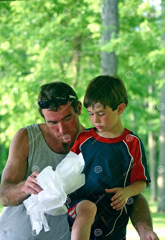 Father Helping Son stock image. Image of excited, bonding - 1811955