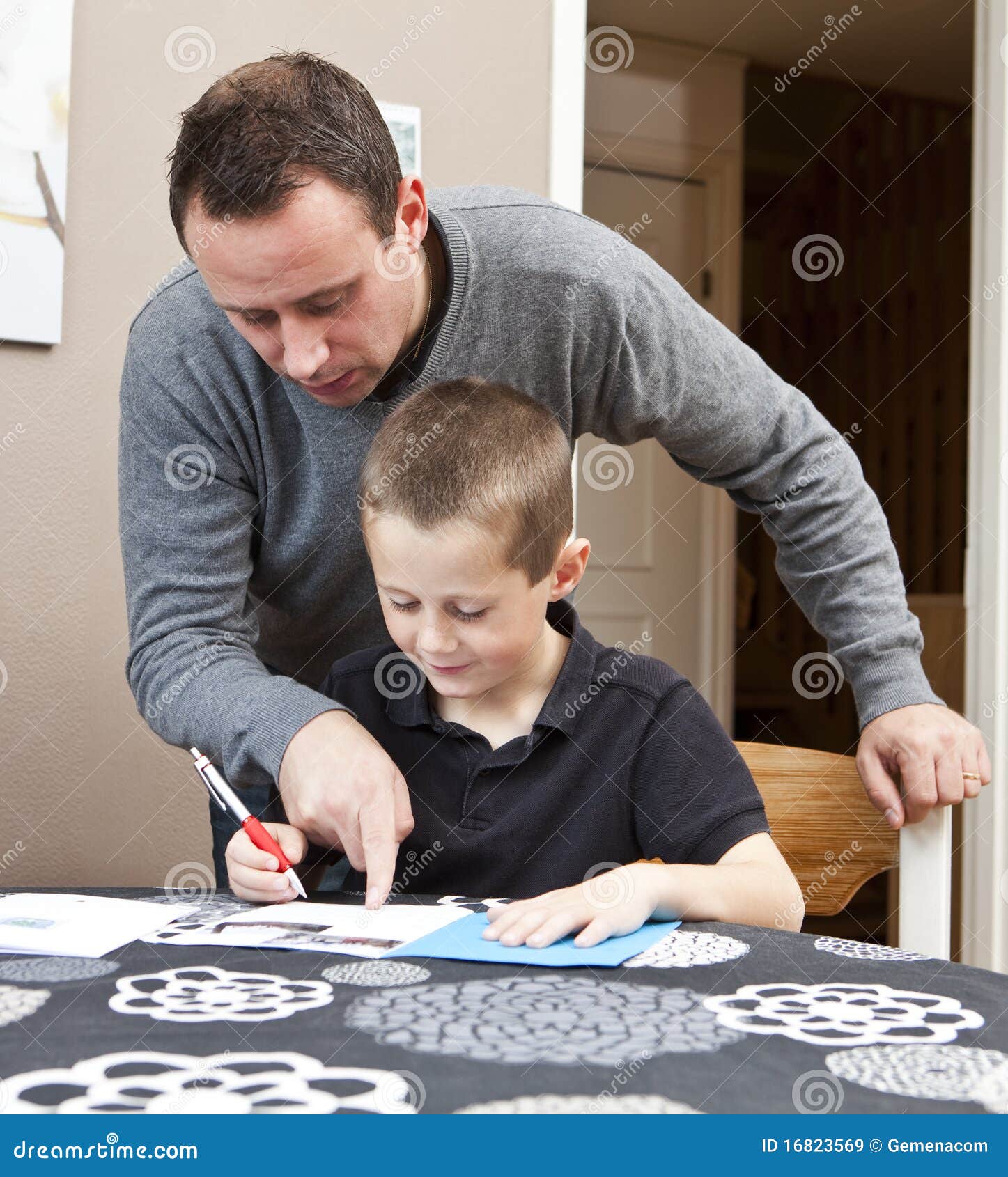 Father Helping Son. Fathers Hand And Helping Son To Climb Tree. Child ...