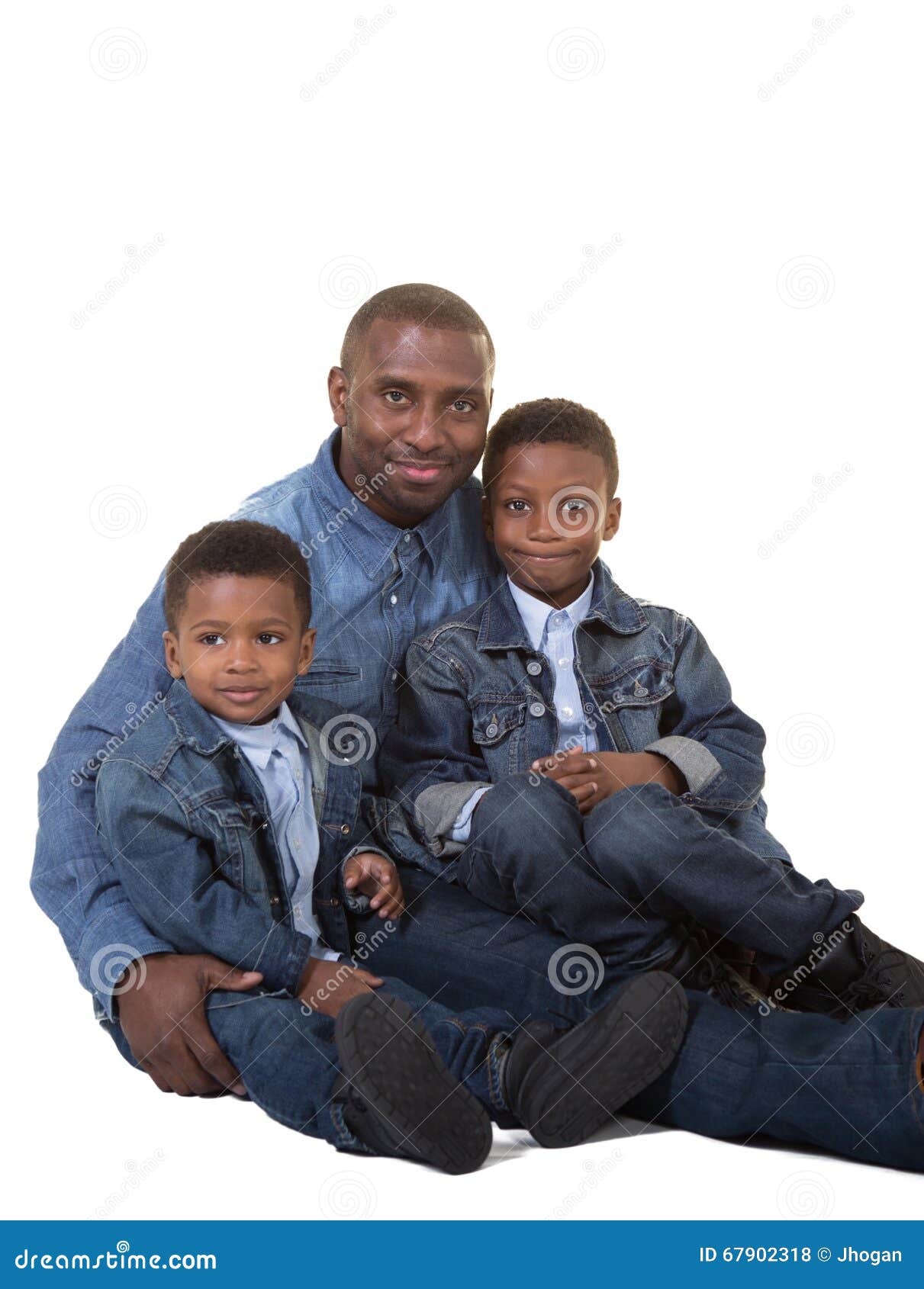 A Father and His 3 Children Stock Photo - Image of love, father: 67902318