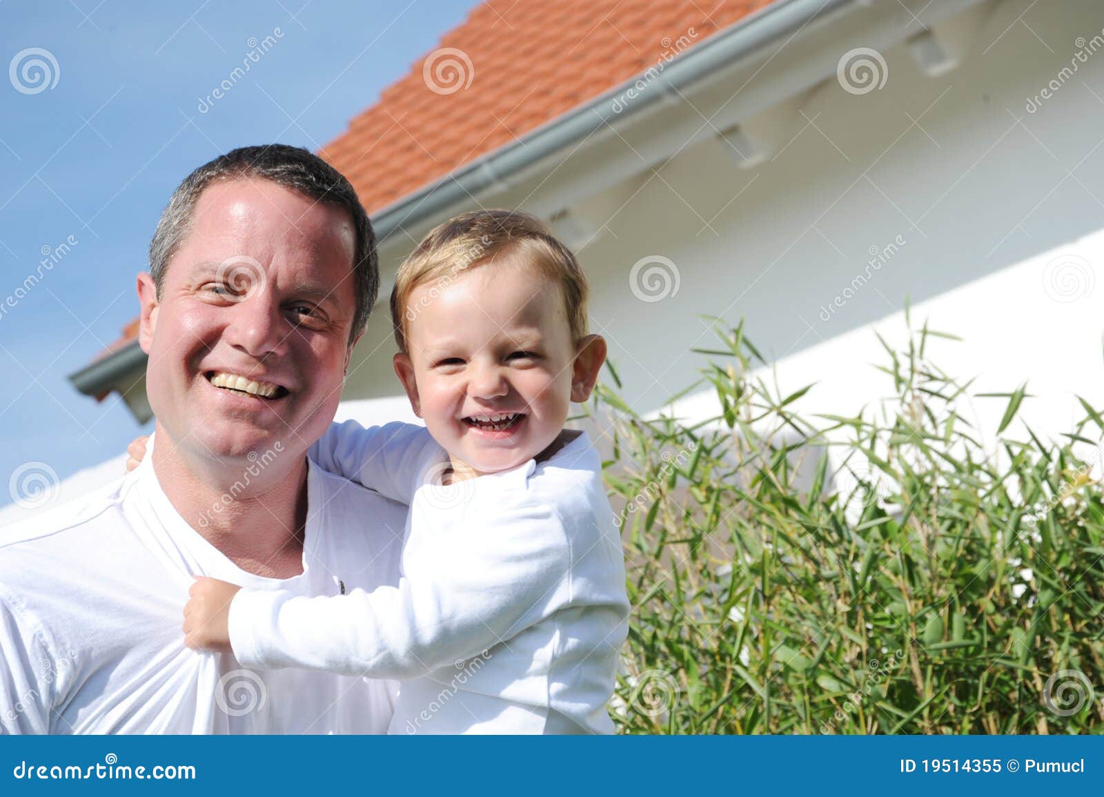 Father - His Portrait, Laughing Heartily Stock Image - Image of love ...