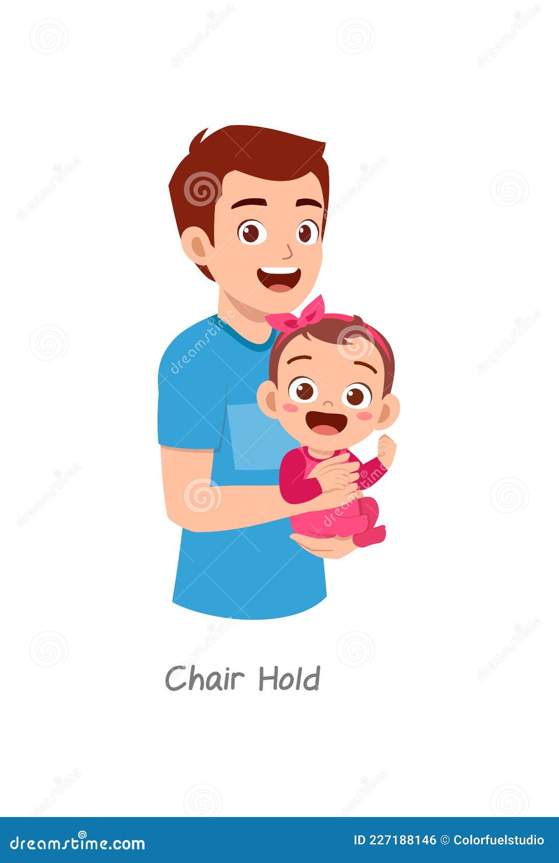 Father Holding His Son. Cartoon Character. | CartoonDealer.com #54896687 Father Holding His Son. Cartoon Character. | CartoonDealer.com #54896687