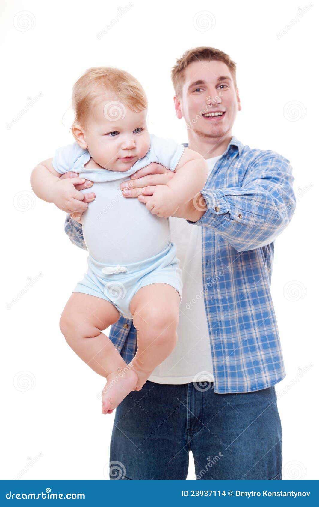 Father holding his son stock photo. Image of people, excited - 23937114