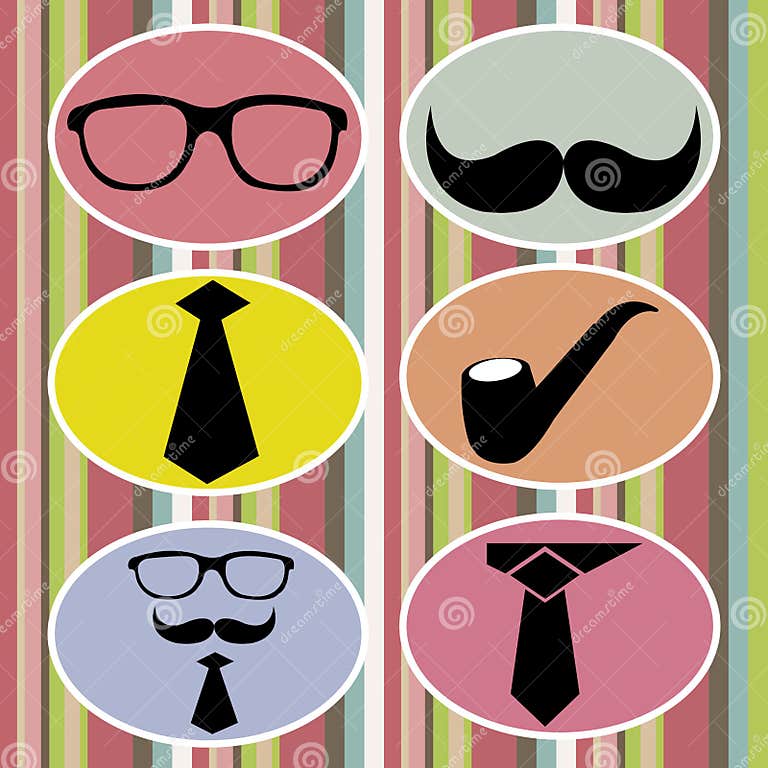 Father icons stock vector. Illustration of cute, vector - 33248292