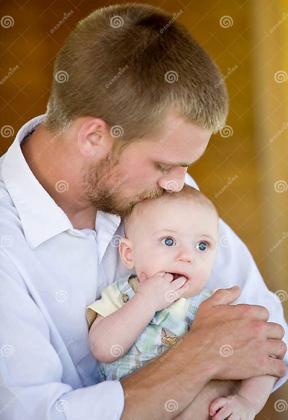 Father Kissing Son stock photo. Image of kiss, caucasian - 5869544