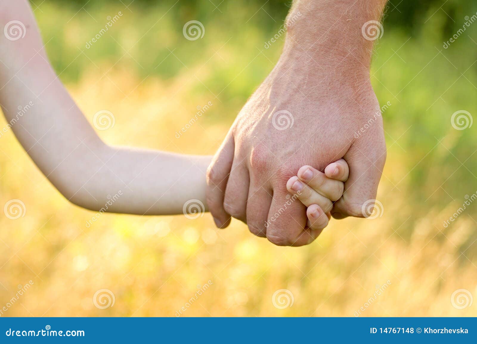 Father Lead by the Hand Son Stock Photo - Image of help, family: 14767148