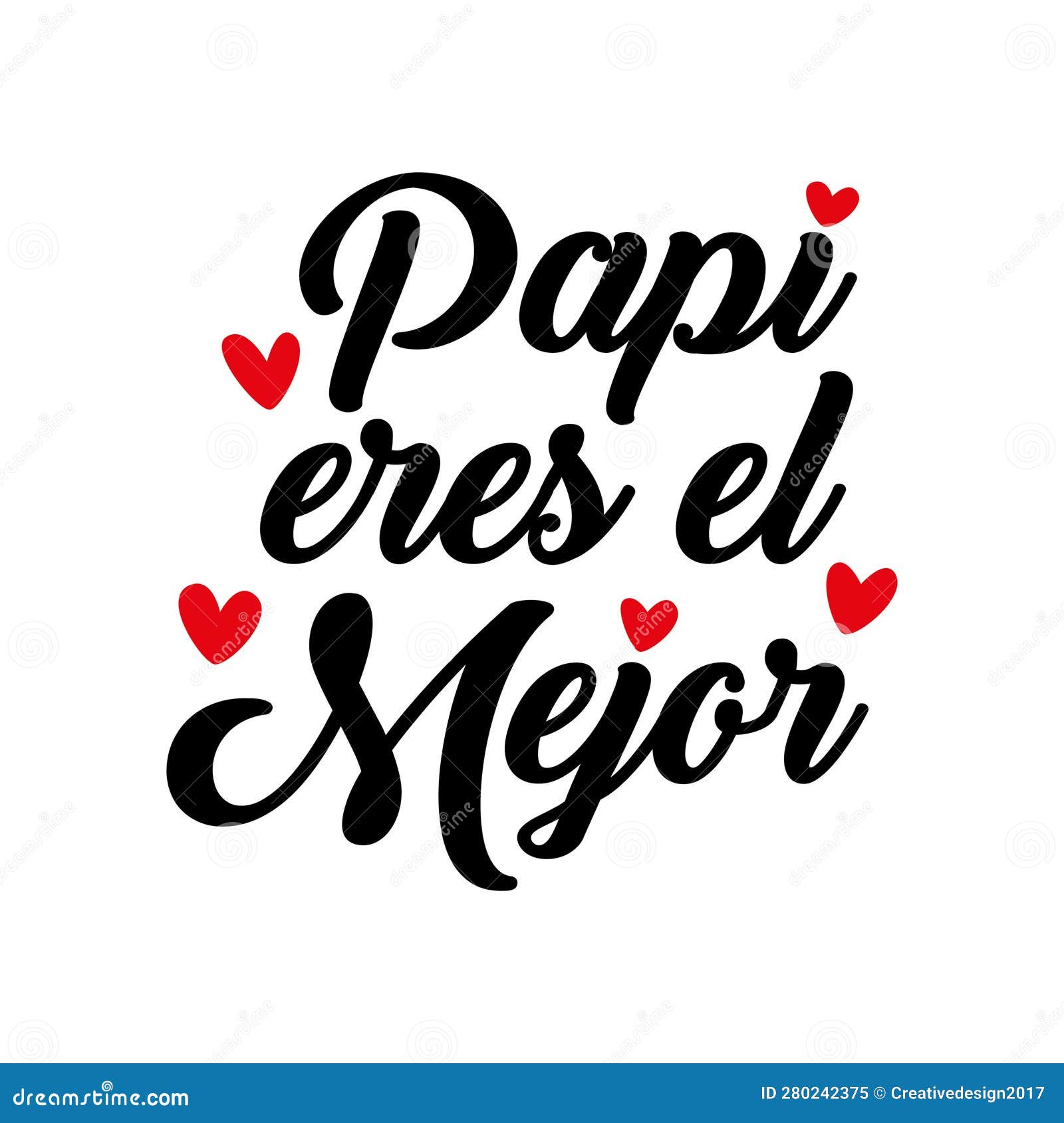 Father S Day Card in Spanish Stock Vector - Illustration of drawn ...