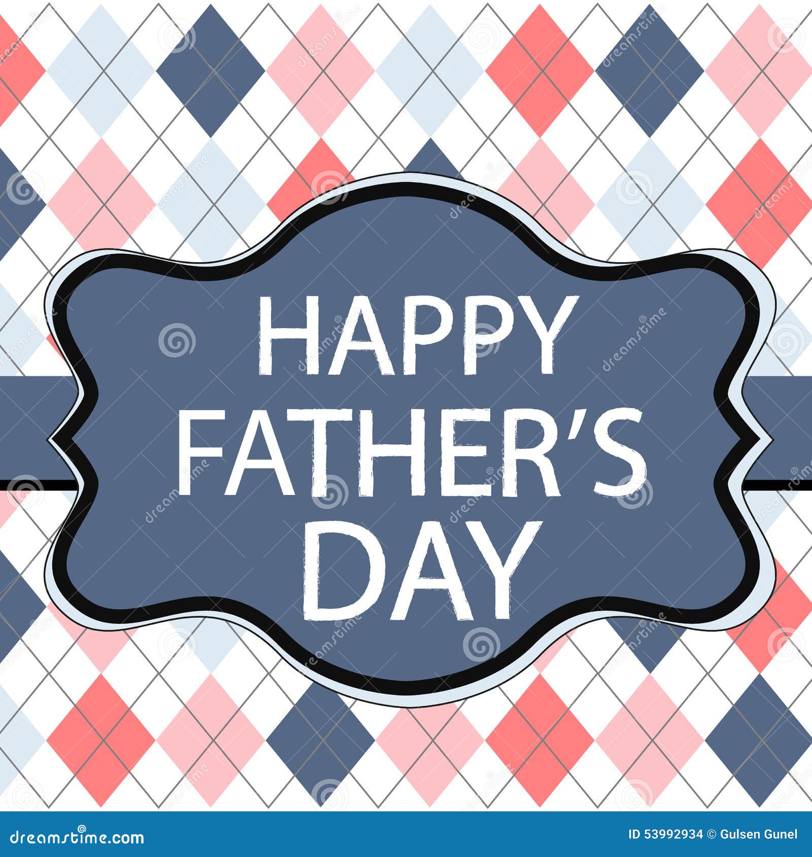 Father S Day Greeting Card with Fabric Texture Patterns Stock ...