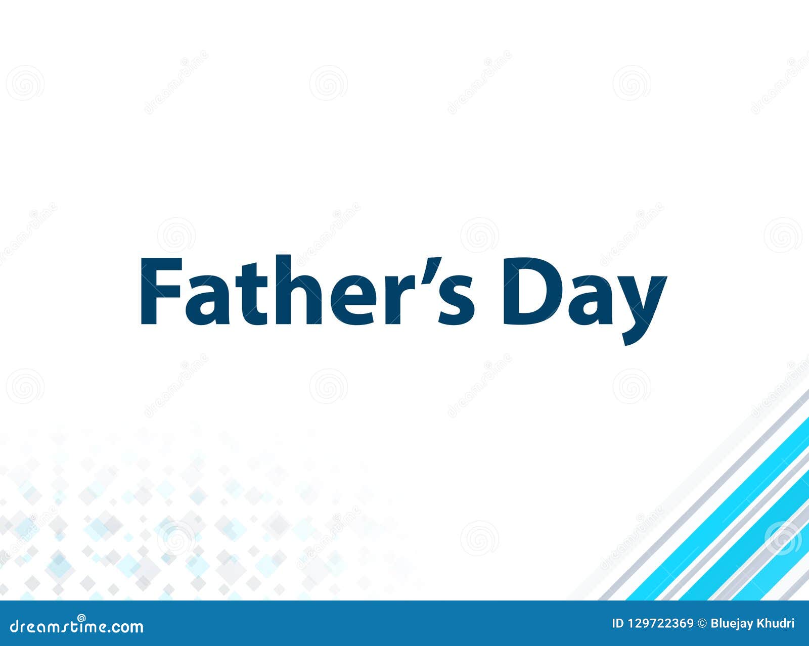 Father S Day Modern Flat Design Blue Abstract Background Stock ...