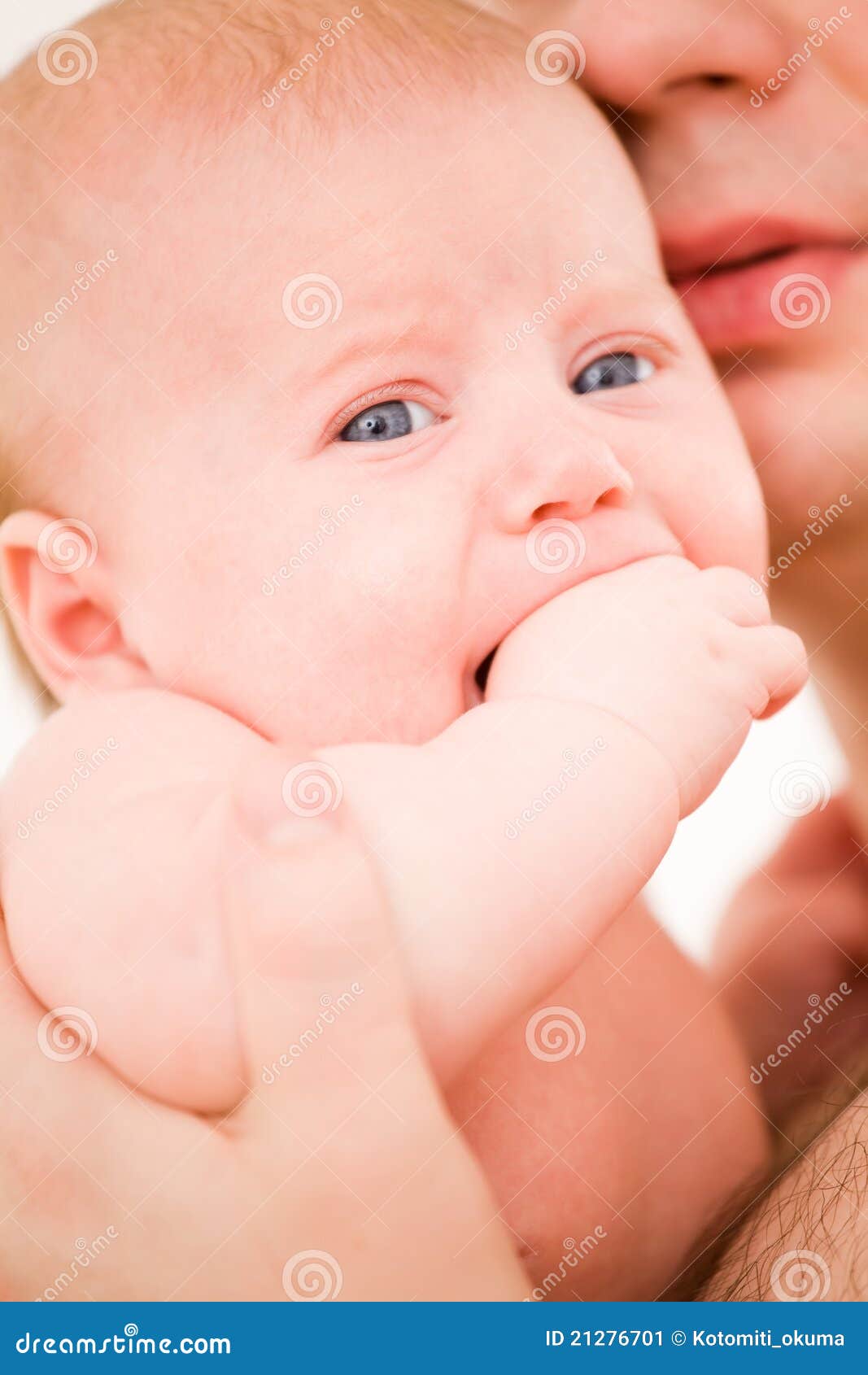 Father and the small child stock image. Image of newborn - 21276701