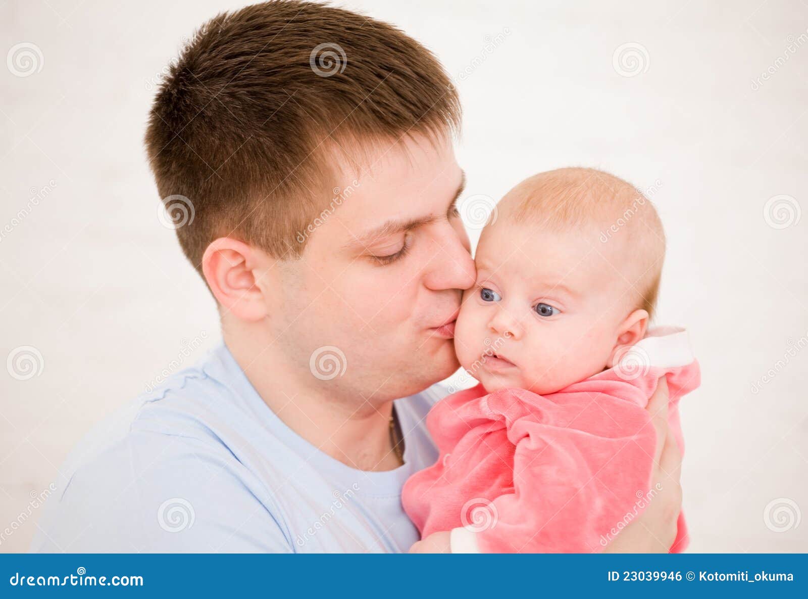 Father and the small child stock photo. Image of care - 23039946