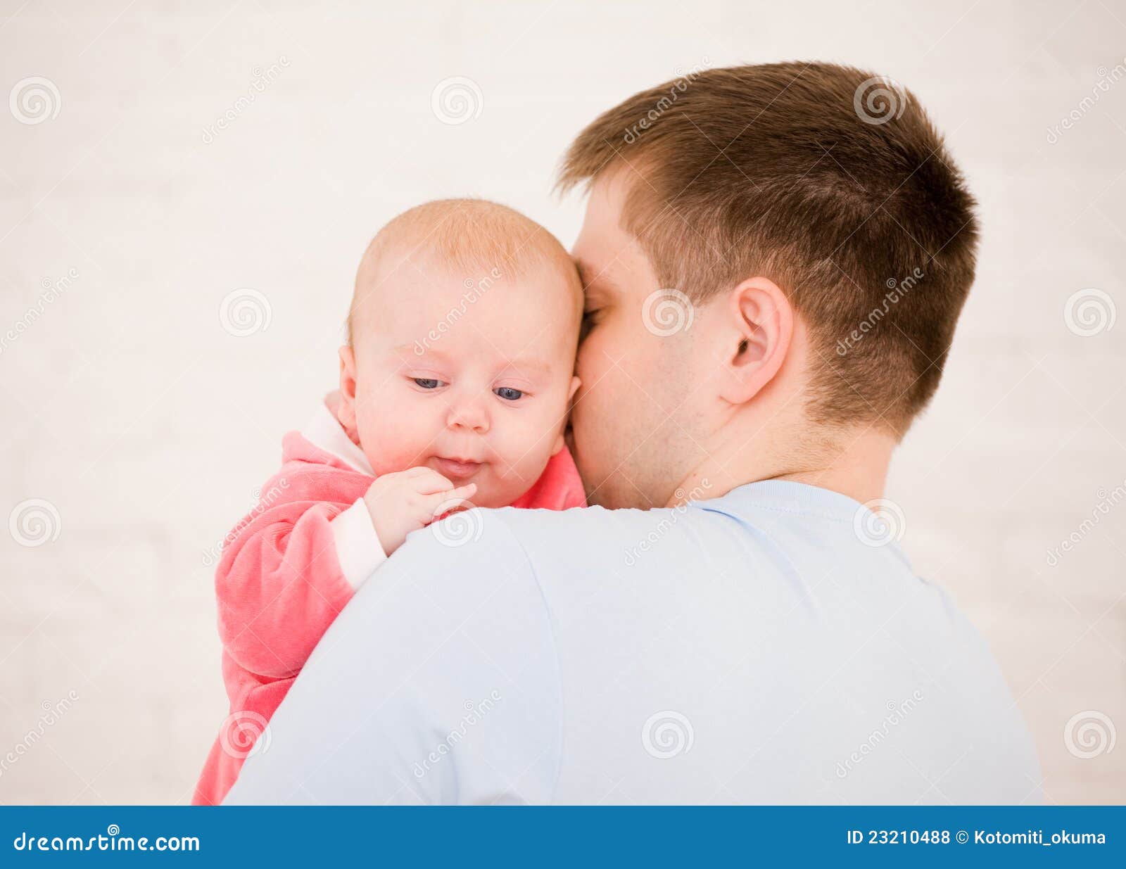 Father and the small child stock photo. Image of baby - 23210488