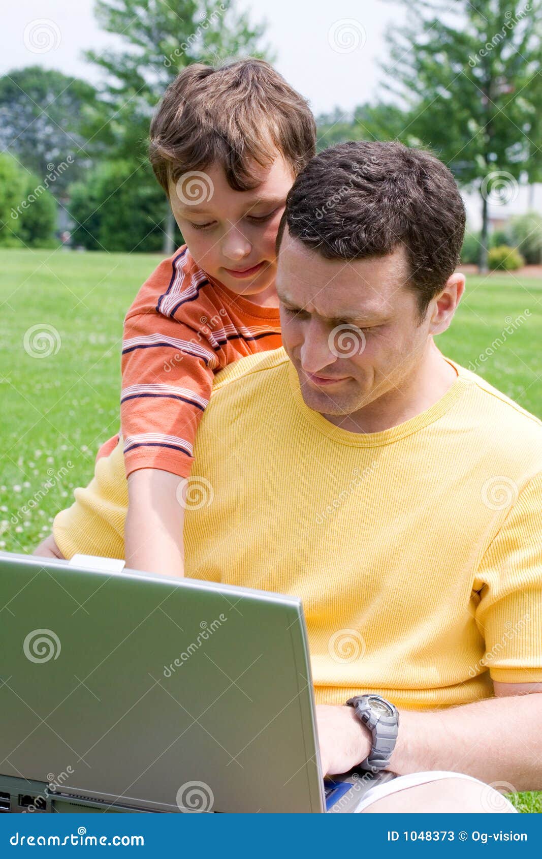 Father and Son with Computer Stock Image - Image of person, vacation ... Father and Son with Computer Stock Image - Image of person, vacation ...