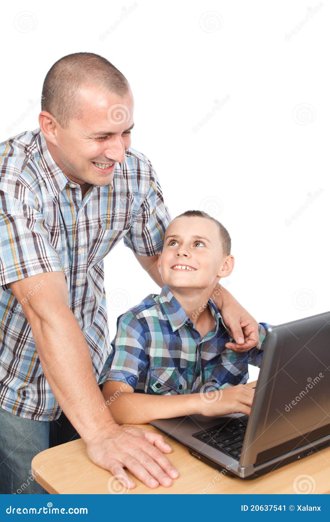 Father and Son at the Computer Stock Image - Image of infant, portrait ... Father and Son at the Computer Stock Image - Image of infant, portrait ...
