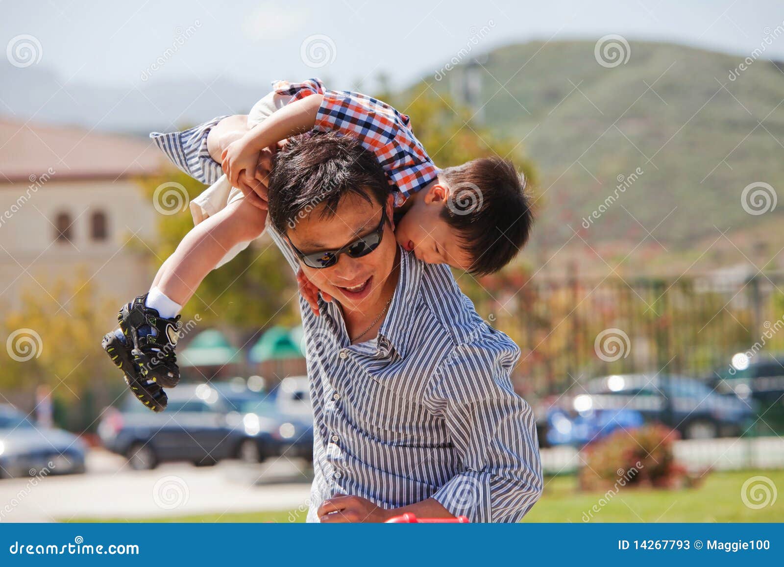 Father and son have fun stock image. Image of playing - 14267793