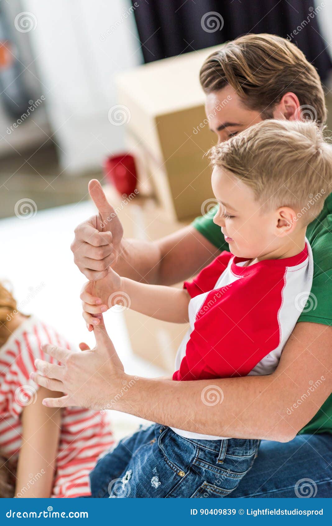 Father and son having fun stock image. Image of daddy - 90409839