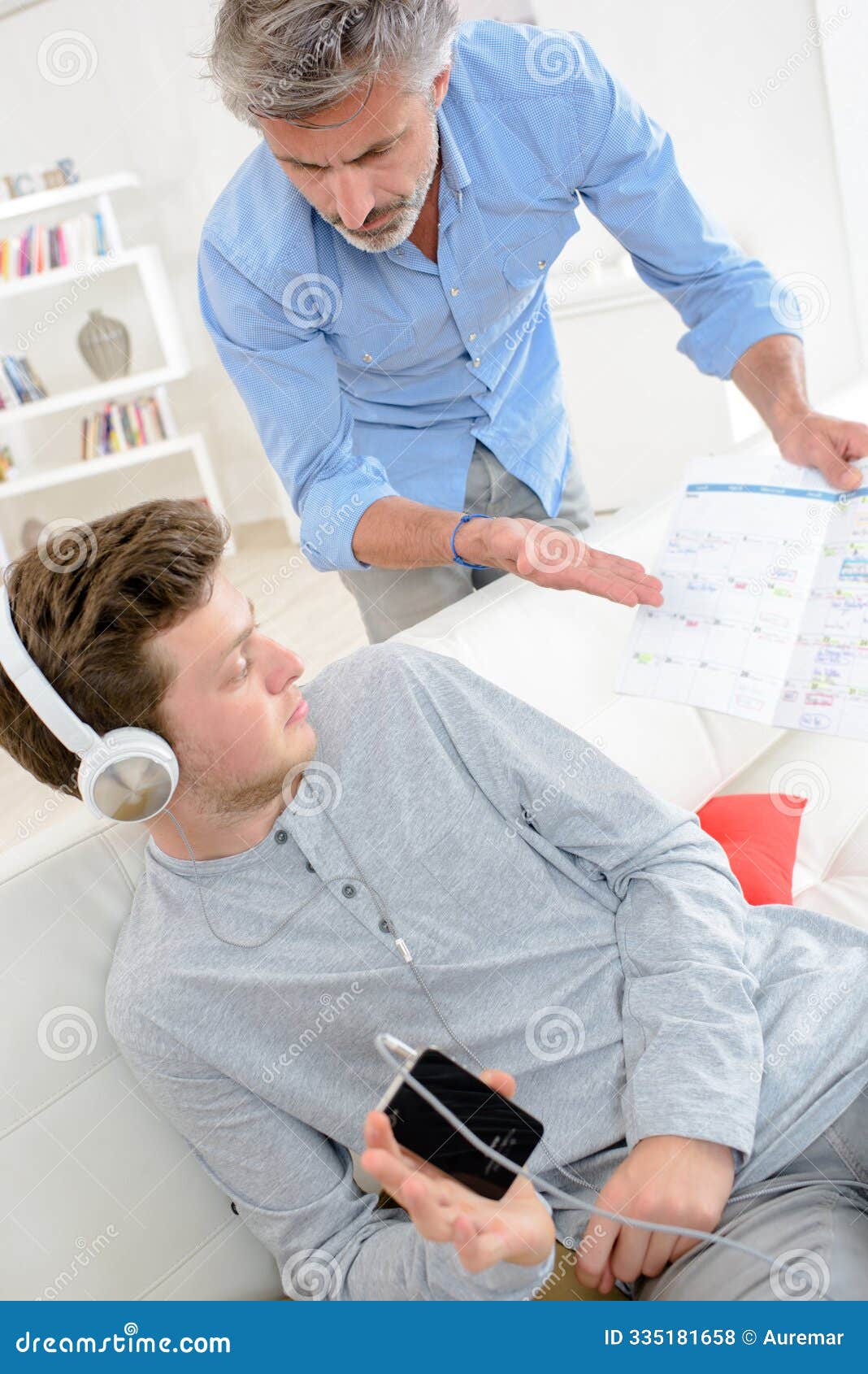 Father and Son Heated Discussion Stock Photo - Image of arguing ...