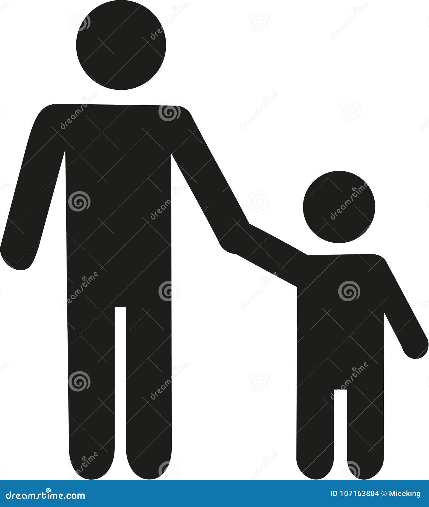 Father with son icon stock vector. Illustration of pictogram - 107163804