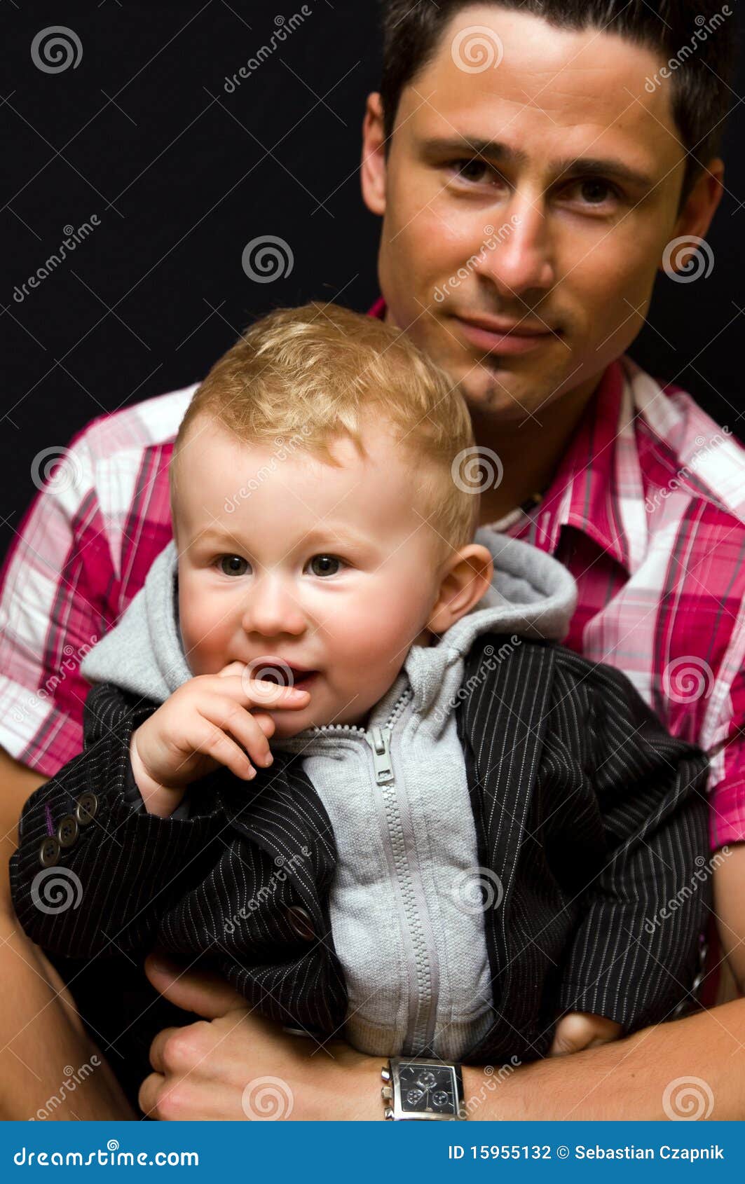 Father and Son Portrait stock photo. Image of portrait - 15955132