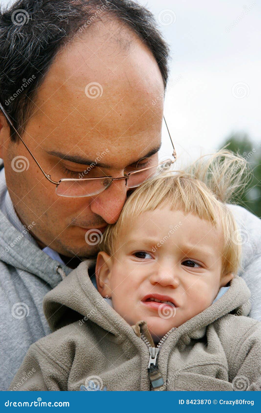 Father and son portrait stock photo. Image of outdoor - 8423870