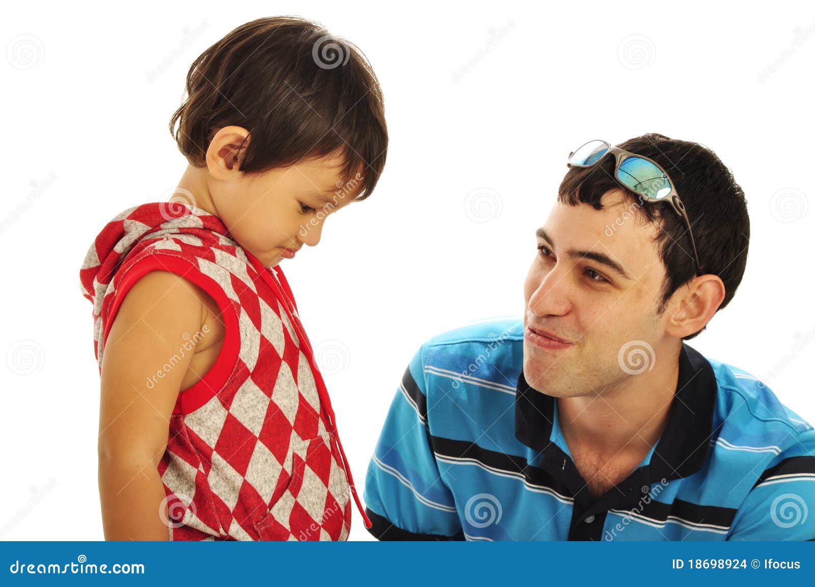 Father and Son Relationships Stock Photo - Image of charming, clothing ...