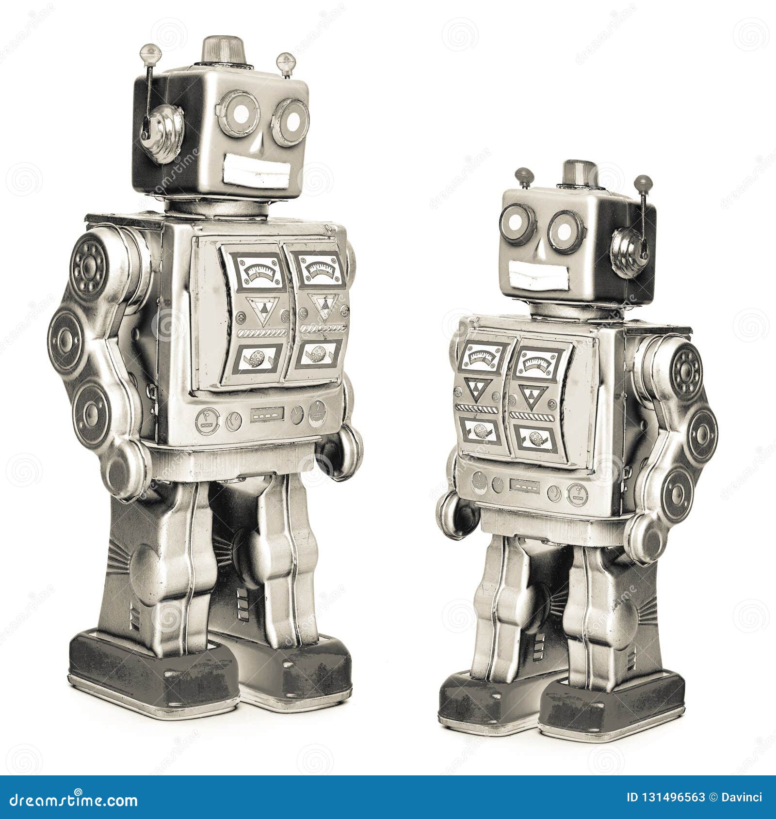 Father and son robots on stock image. Image of control - 131496563