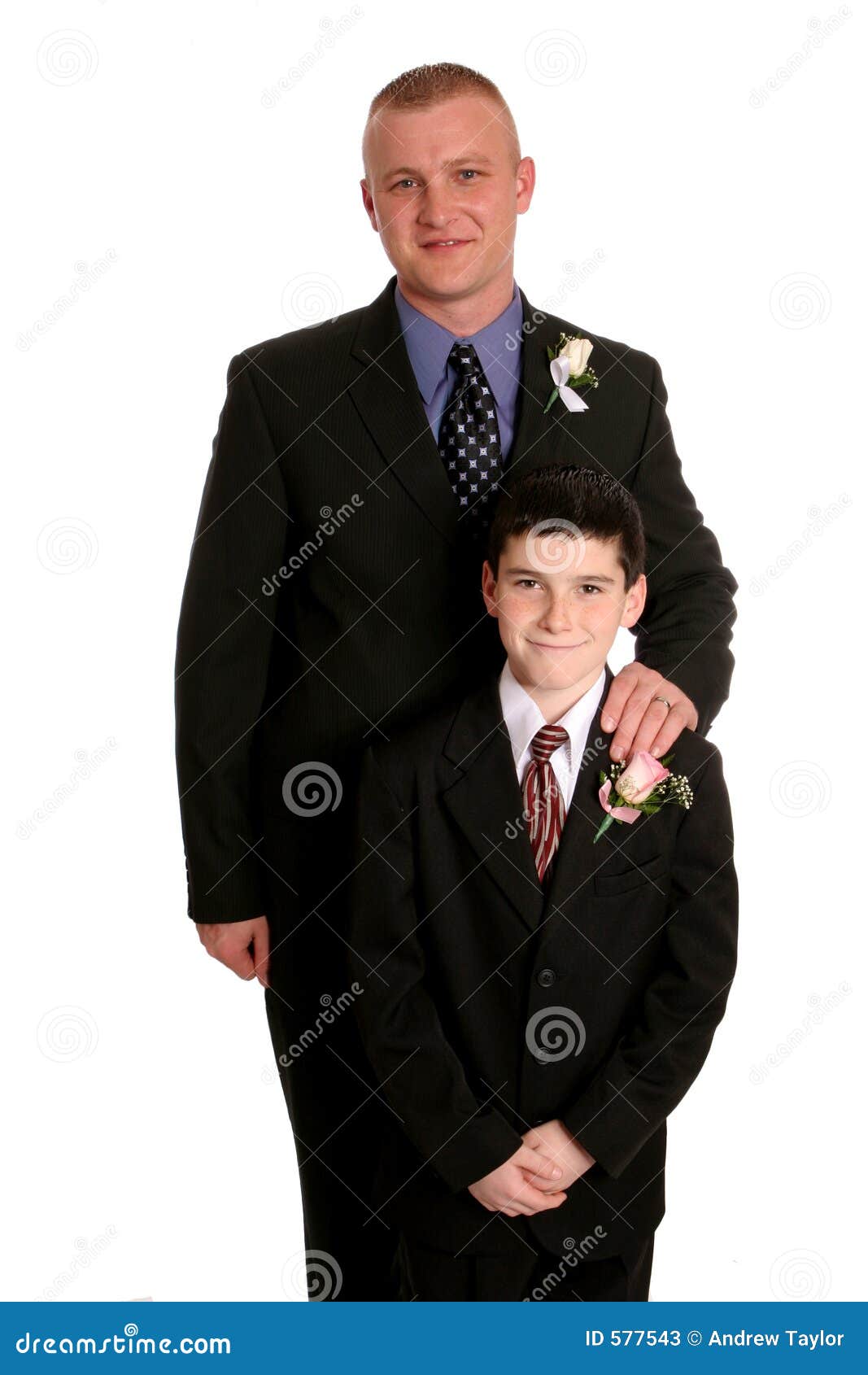 Father with son in suits stock image. Image of groom, child - 577543