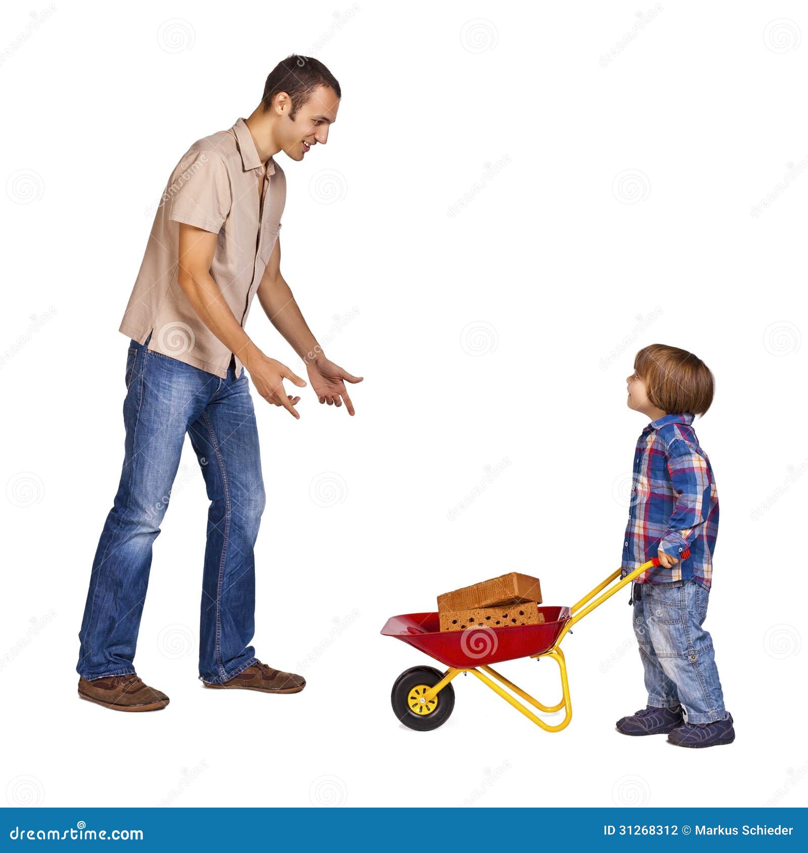 Father and son at work stock photo. Image of parent, father - 31268312