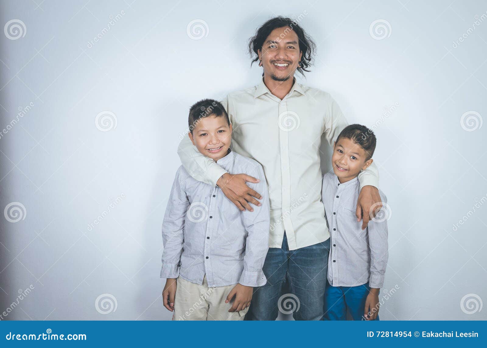 Father and sons stock photo. Image of child, friendship - 72814954