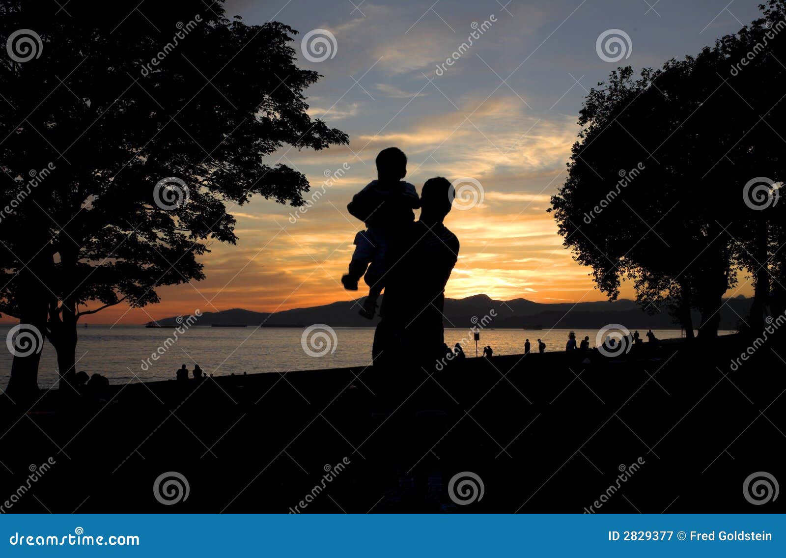 Father and sun stock image. Image of dusk, clouds, picturesque - 2829377