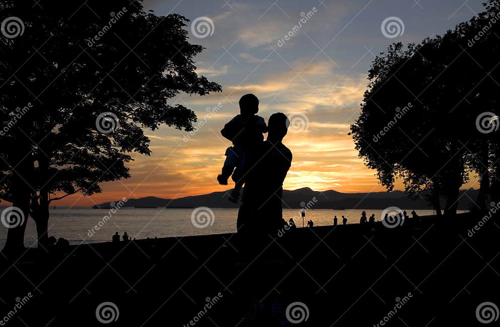 Father and sun stock image. Image of dusk, clouds, picturesque - 2829377