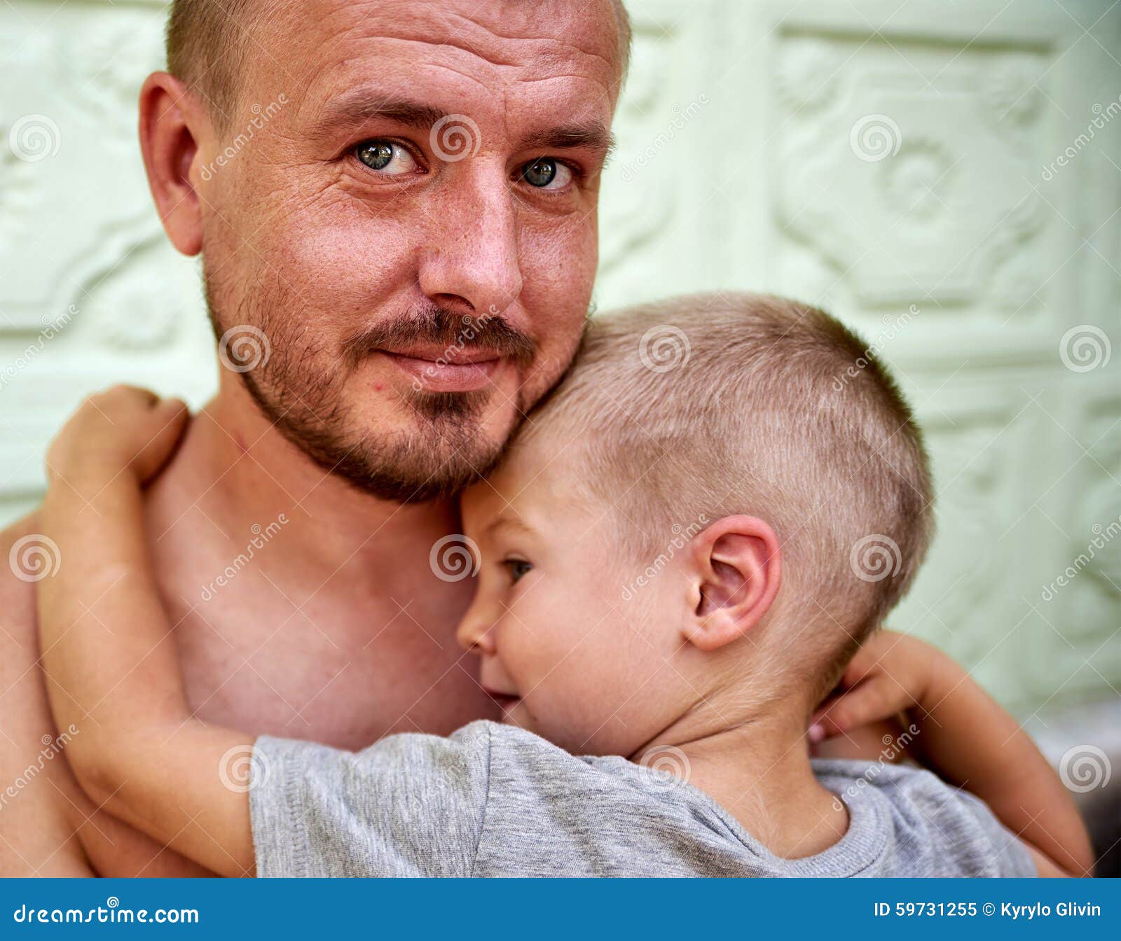 Father and sun stock image. Image of cheerful, child - 59731255