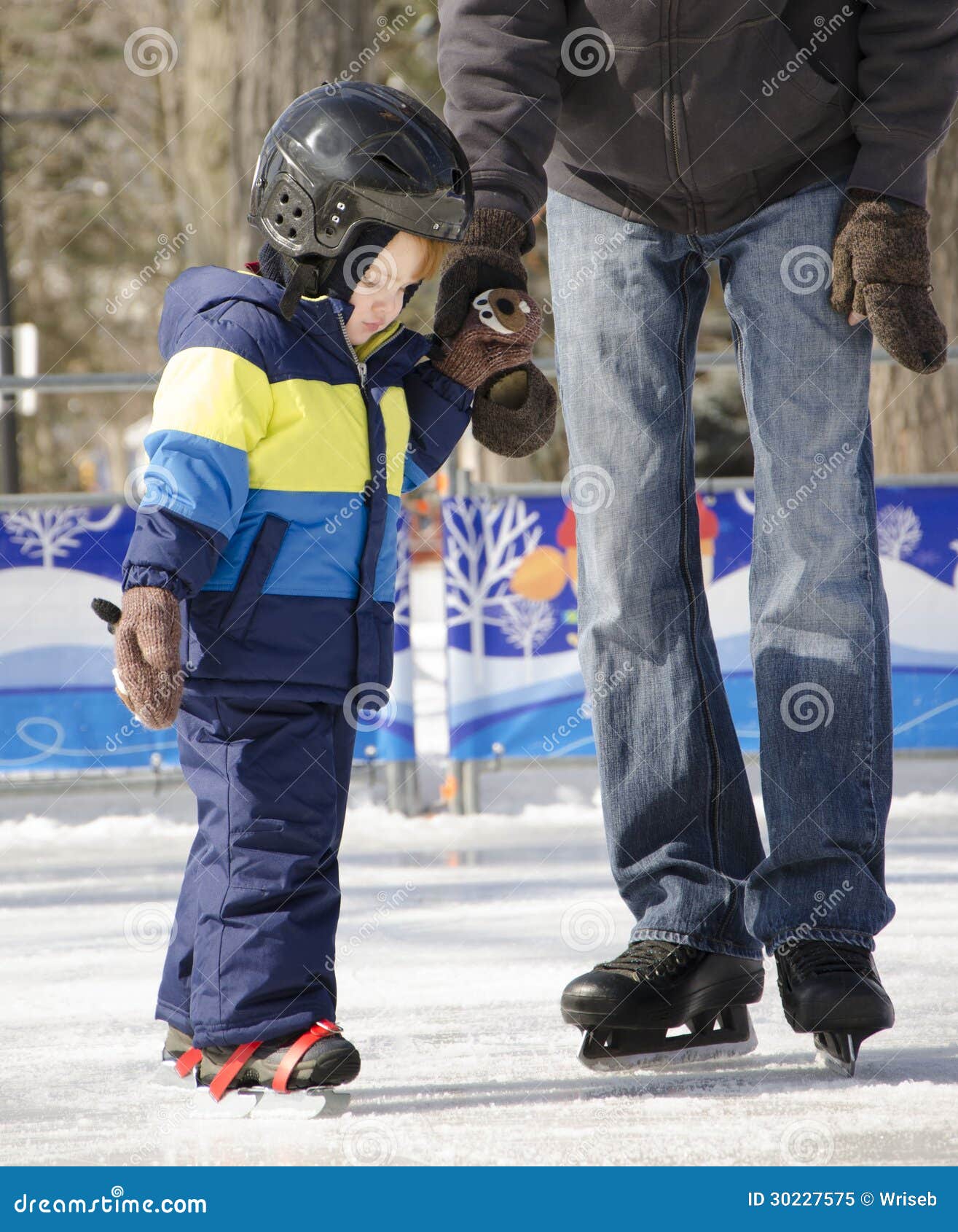 Learning to skate stock image. Image of outdoors, motion - 30227575