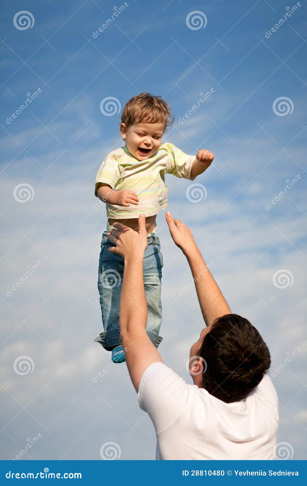 Father throwing baby boy stock photo. Image of parenthood - 28810480