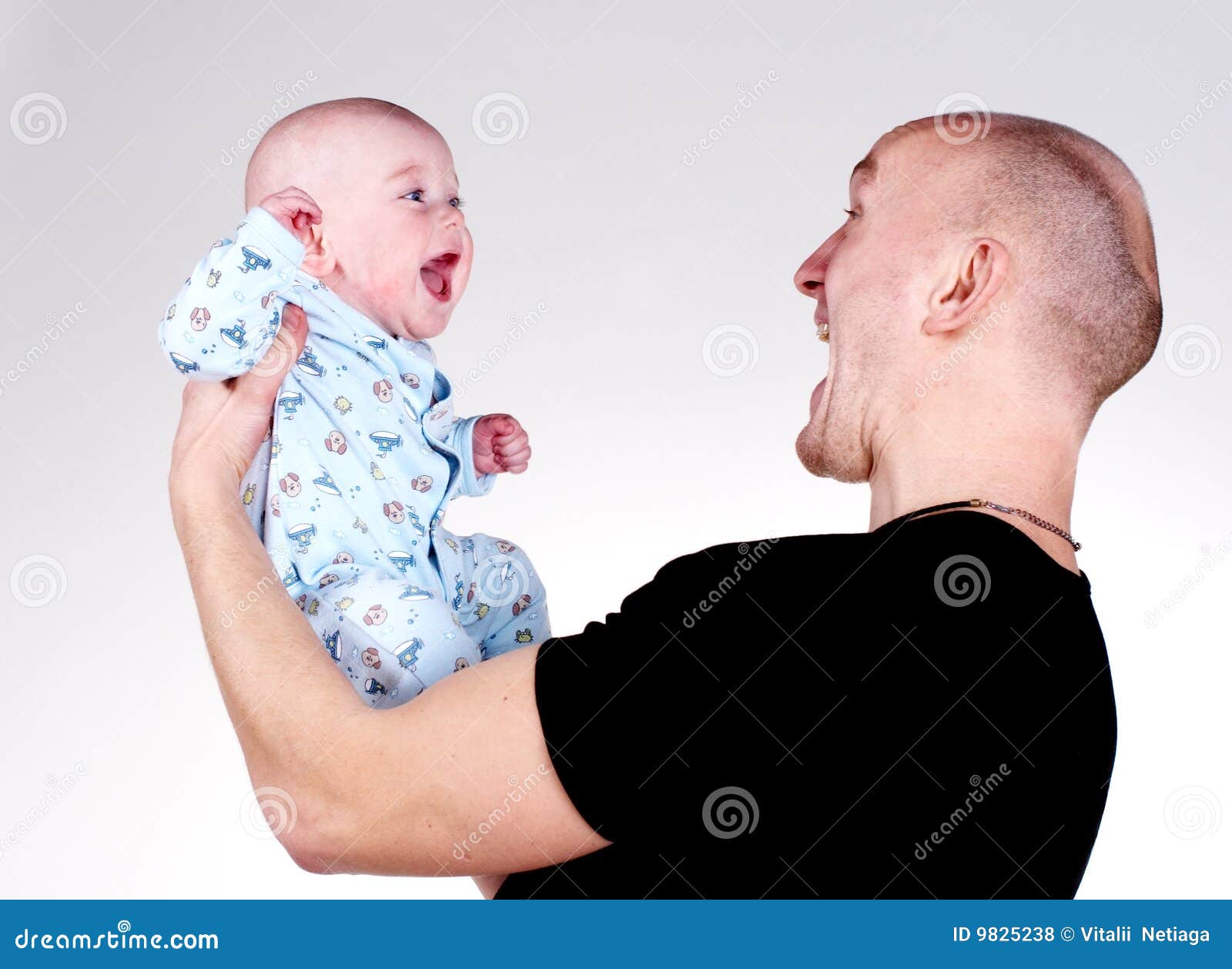 Father throwing baby boy stock photo. Image of emotion - 9825238